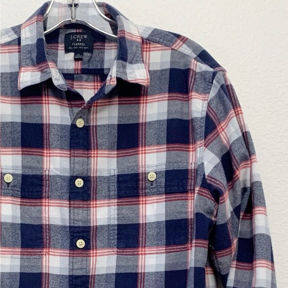J. Crew Factory | Shirts | J Crew Factory Mens Plaid Flannel Shirt M ...